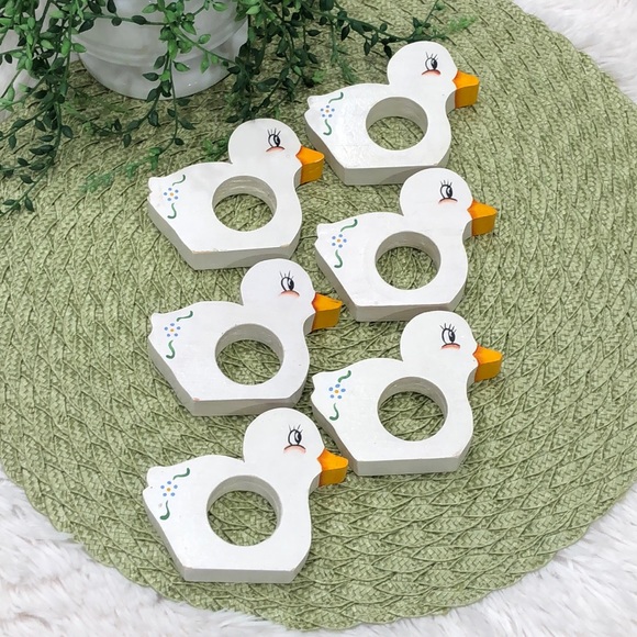 Vintage | Dining | Vintage Duck Napkin Rings | Poshmark